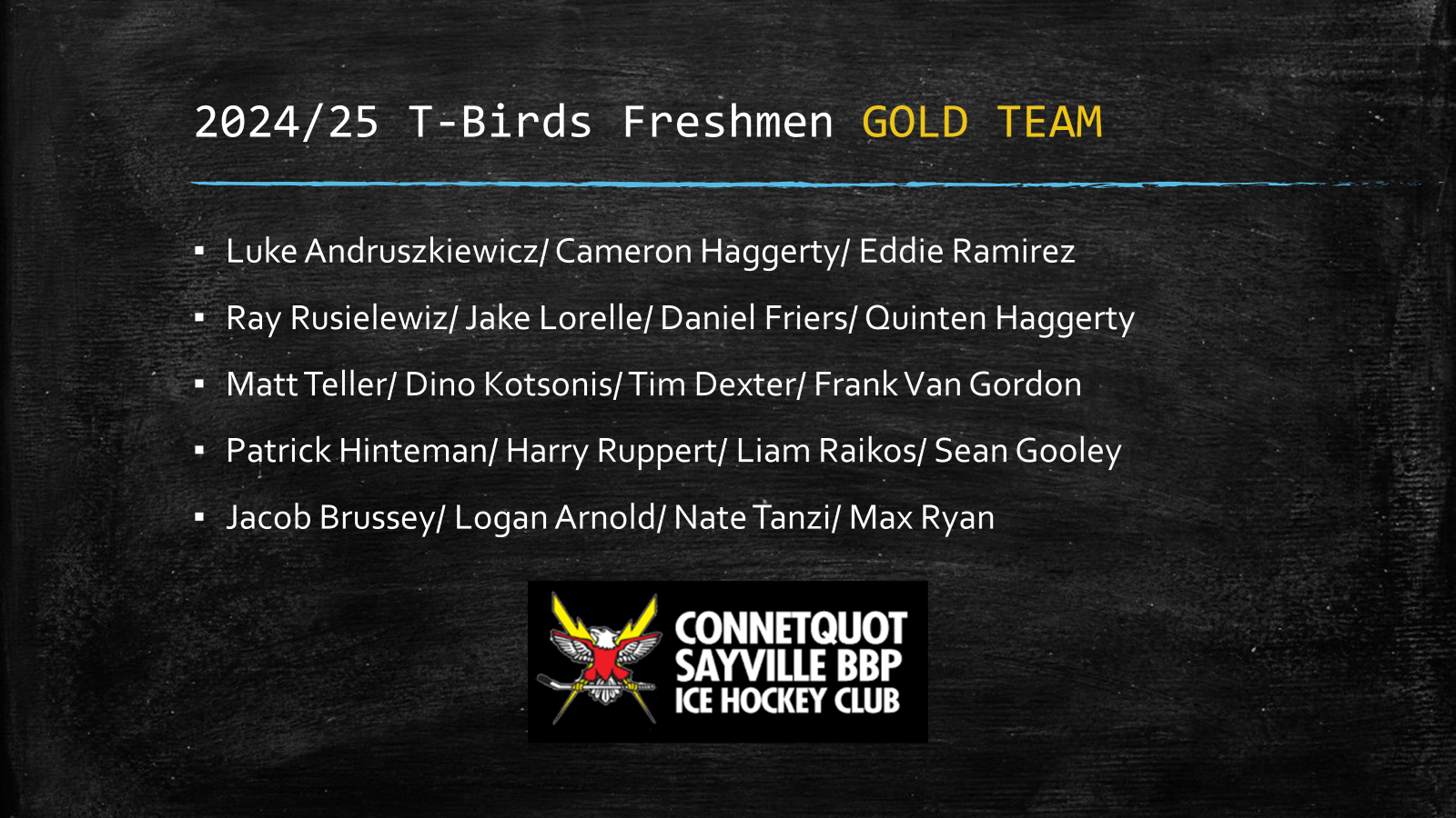 Congrats, Our 2024/25 Freshmen T-Bird Teams – Connetquot Sayville ...